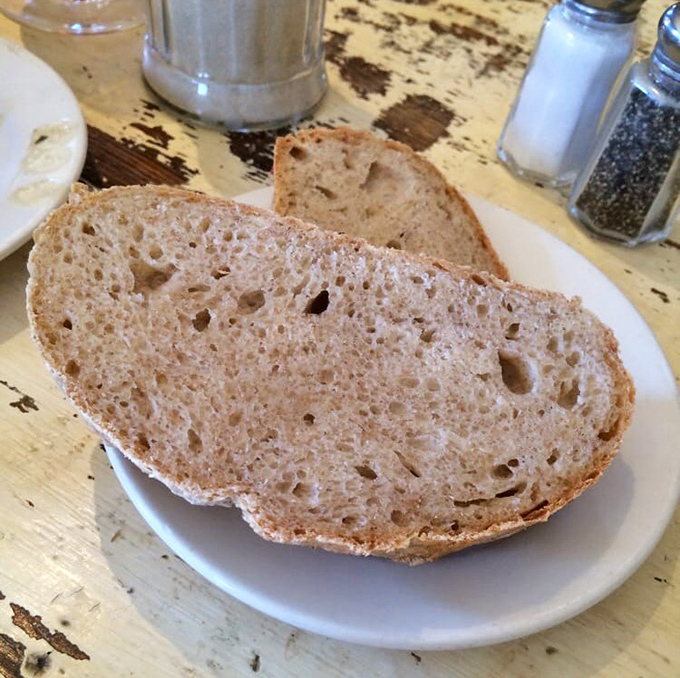 Sourdough that would make San Francisco jealous. Those air pockets aren't just for show&mdash;they're flavor reservoirs waiting to be discovered by the worthy.