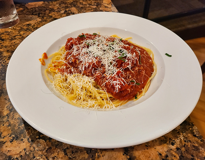 Classic spaghetti Bolognese done right, because sometimes the simplest pleasures deliver the most profound satisfaction and comfort.