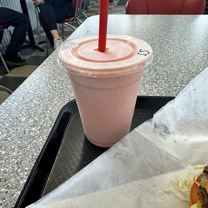 This strawberry shake isn't just pink&mdash;it's the blush of first love, the sunset over the Pacific, and childhood summers all in one sippable package.