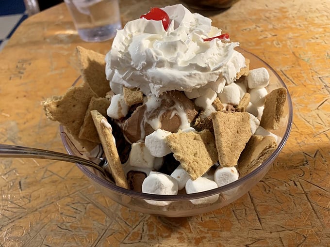 S'mores in sundae form? Whoever thought to combine graham crackers, marshmallows and ice cream deserves a Nobel Prize in Deliciousness.