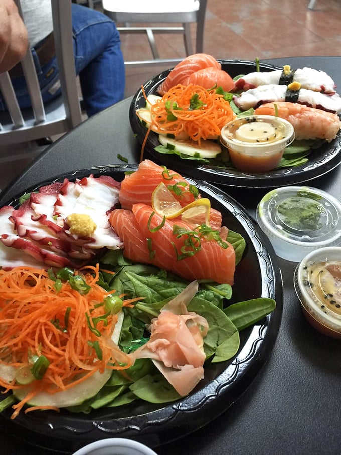 Sushi plates that look like edible art&mdash;with fish that made the journey from sea to plate in hours, not days.