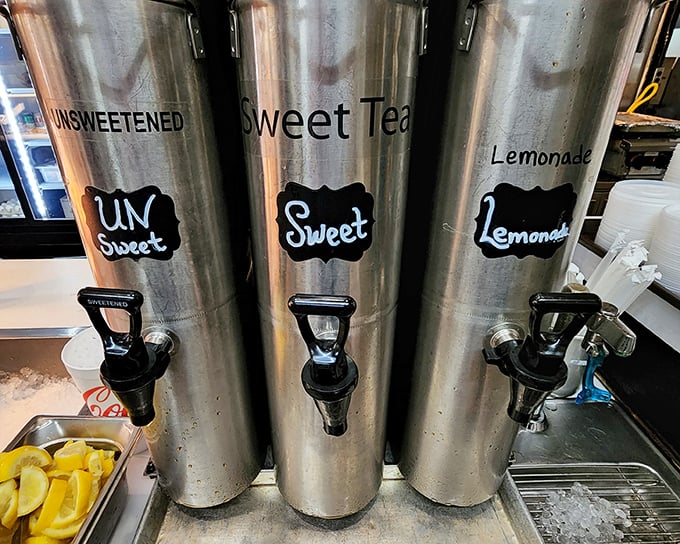 The three beverage musketeers of the South: unsweet tea, sweet tea, and lemonade &ndash; choose your weapon in the battle against Georgia heat.