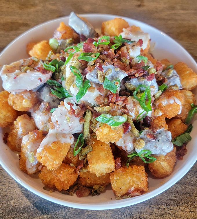 Tater tots that graduated from sidekick status to become the main character of your meal dreams.