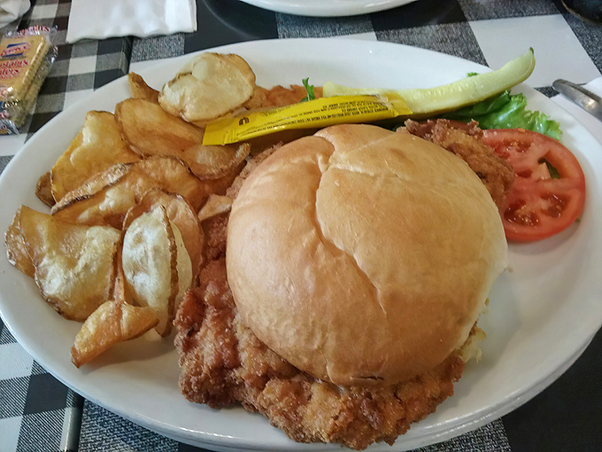 This tenderloin sandwich doesn't just hang over the edge of the plate&mdash;it's staging a full-scale rebellion against portion control.