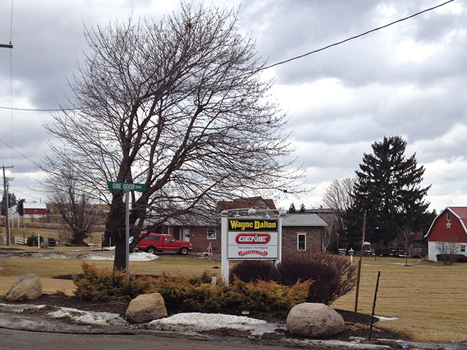 Small-town signage that tells a story of community and connection. Even the businesses here seem to move at a more thoughtful pace.
