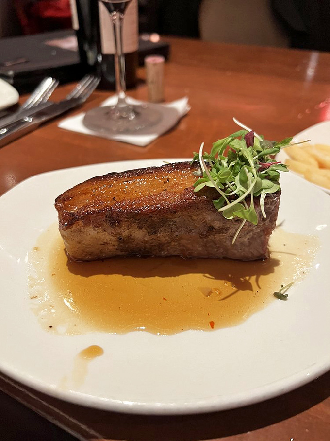 Pork belly that's achieved culinary nirvana&mdash;crispy exterior, meltingly tender inside, with a sauce you'll want to bottle and take home.