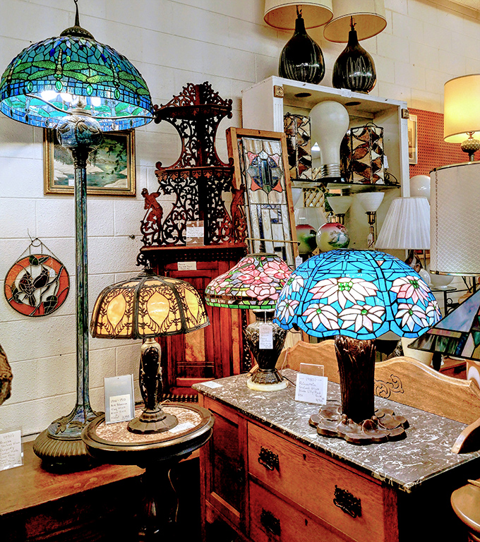 Tiffany-style lamps transform ordinary rooms into stained-glass wonderlands. Light fixtures that double as conversation pieces&mdash;illuminating both spaces and memories.