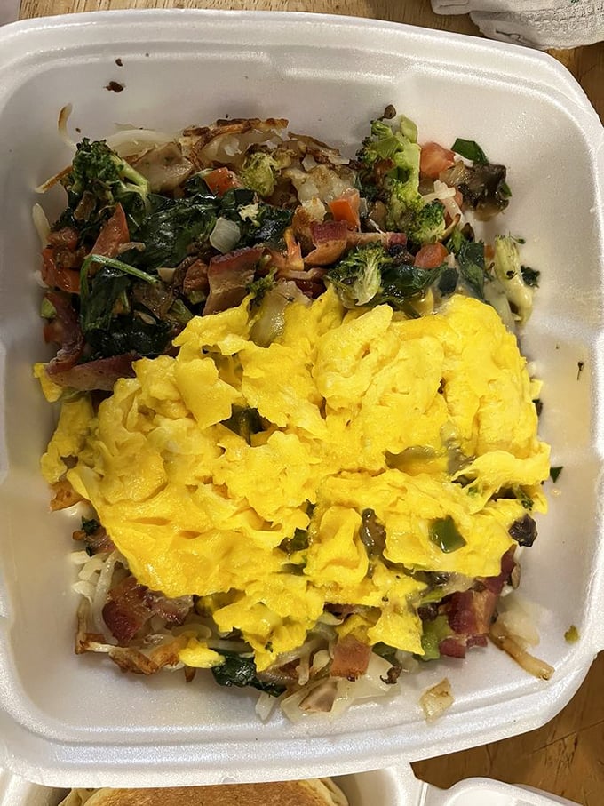 Vegetables never had it so good&mdash;nestled under perfectly scrambled eggs, this veggie skillet makes "eating your greens" feel like cheating.