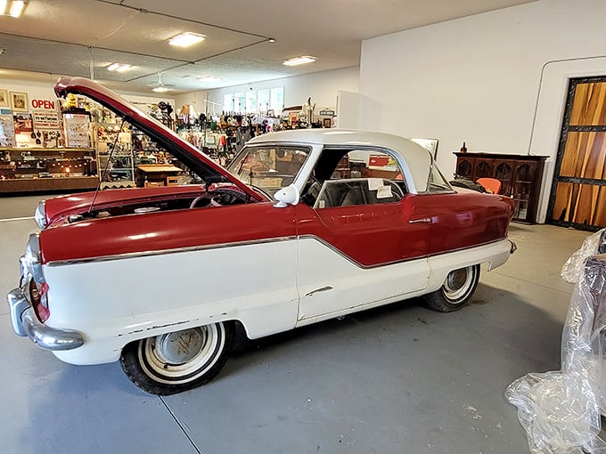 Detroit's golden age rolls into Parkman! This pristine vintage automobile isn't just transportation&mdash;it's a time machine on whitewalls.