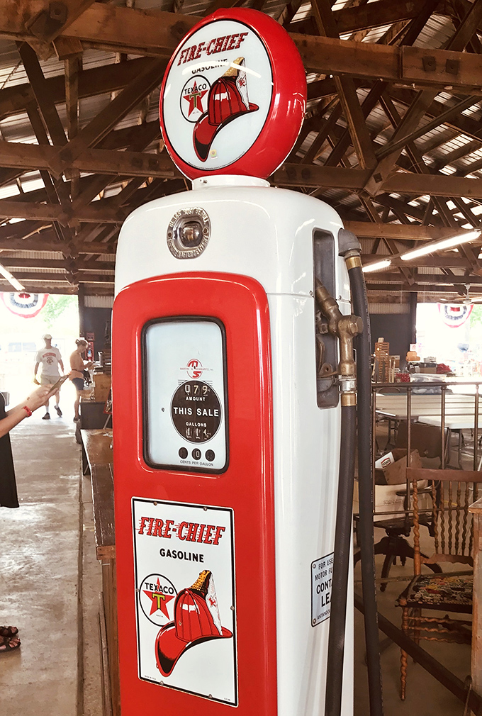 This restored Fire-Chief Texaco pump isn't just gas station memorabilia &ndash; it's automotive poetry from an era when attendants checked your oil and cleaned your windshield.