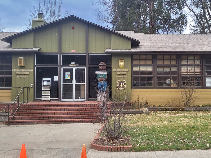 The Forest Service ranger station connects you to wilderness adventures without the permit nightmares. 
