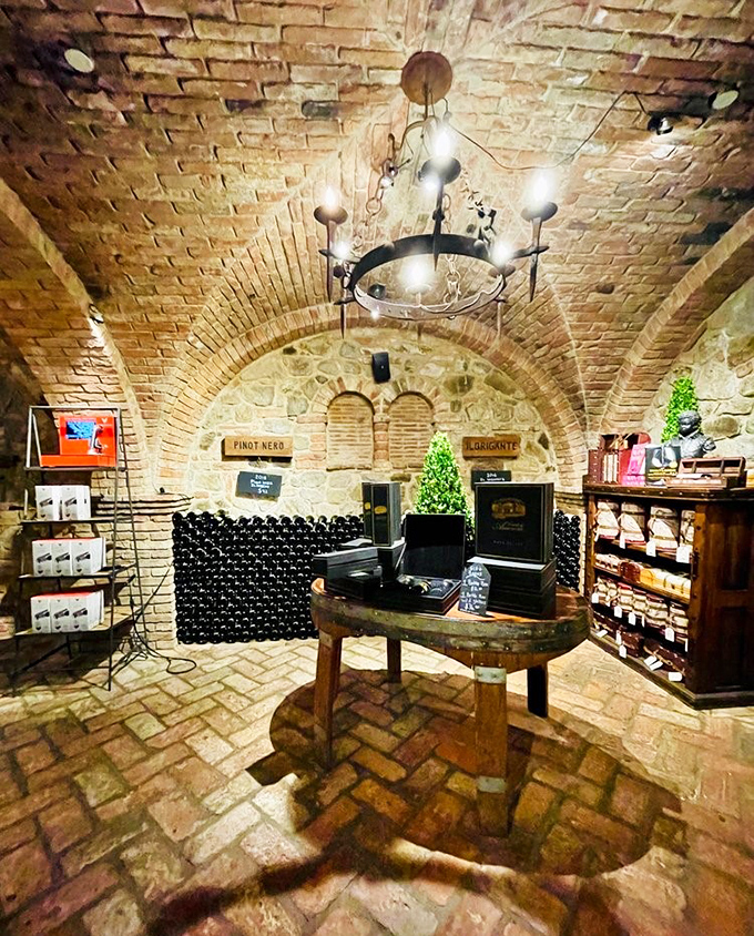 Beneath a stunning brick ceiling, this wine shop feels like you've stumbled into a secret medieval merchant's vault that happens to take credit cards.