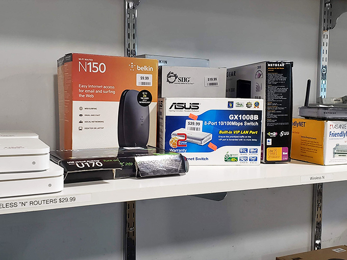 Tech treasures line the shelves with surprising affordability. Yesterday's must-have gadgets find new purpose in the hands of budget-conscious shoppers.