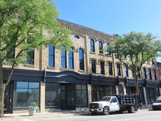 Historic buildings with character to spare line Alma's main drag, a refreshing alternative to cookie-cutter strip malls.