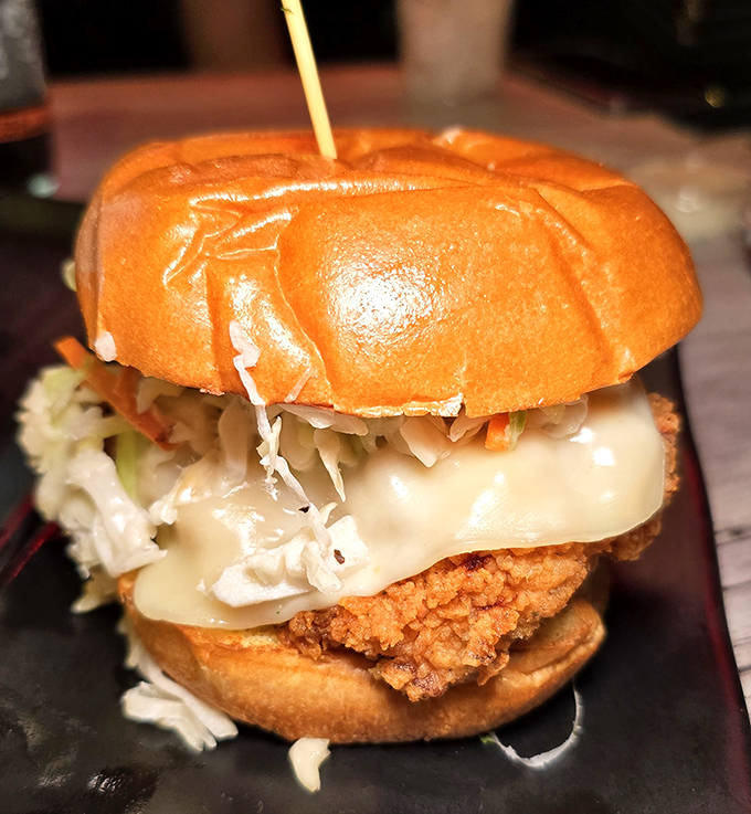 Crispy exterior, juicy interior&mdash;this chicken sandwich has achieved the textural harmony that lesser sandwiches only dream about.