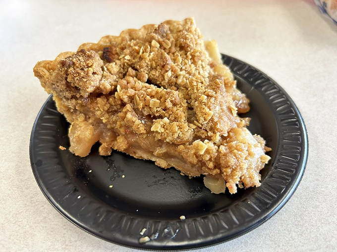 Apple crisp pie with that perfect crumble top&mdash;the kind grandmothers across Ohio have been competing with for generations.