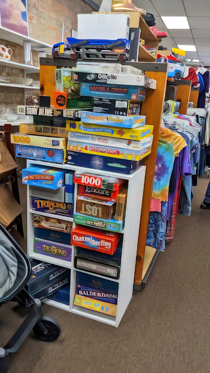 Board game heaven! From Trivial Pursuit to Balderdash, these boxes hold rainy day entertainment at prices that won't dampen your wallet.
