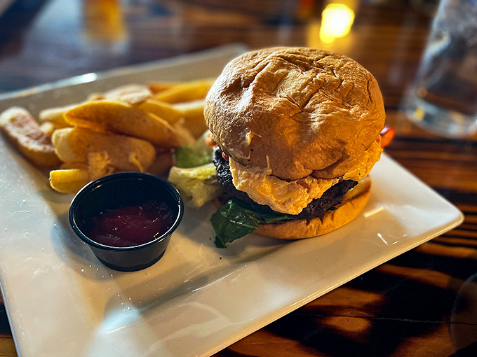 A burger that doesn't need a paragraph of adjectives or a tower of toppings to impress&mdash;just quality beef, proper cooking, and a bun that knows its role.