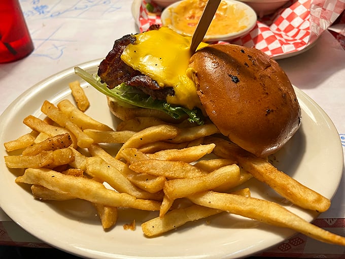 Behold the cheeseburger in its natural habitat&mdash;a thing of simple beauty that requires no filter, just extra napkins and possibly a nap afterward.