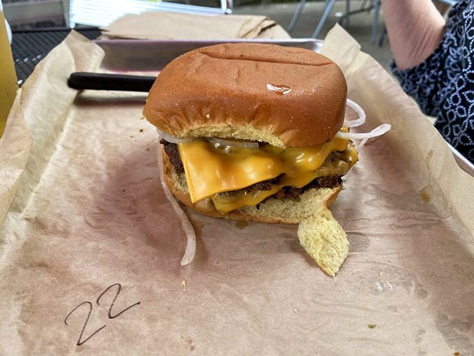 Behold, the classic cheeseburger in its natural habitat, accompanied by golden fries&mdash;a duo that has launched a thousand food dreams.