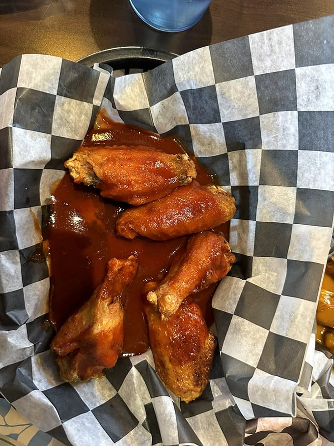 These sauce-slathered wings aren't just finger-licking good&mdash;they're the kind you'll be thinking about during important meetings three days later.