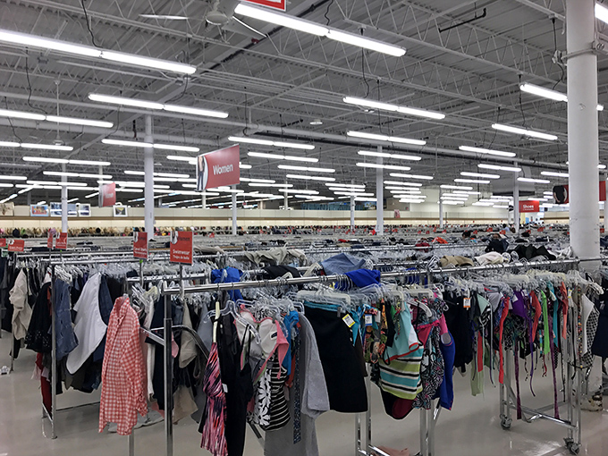 A textile rainbow of possibilities where yesterday's fashion trends await rediscovery by tomorrow's style innovators.