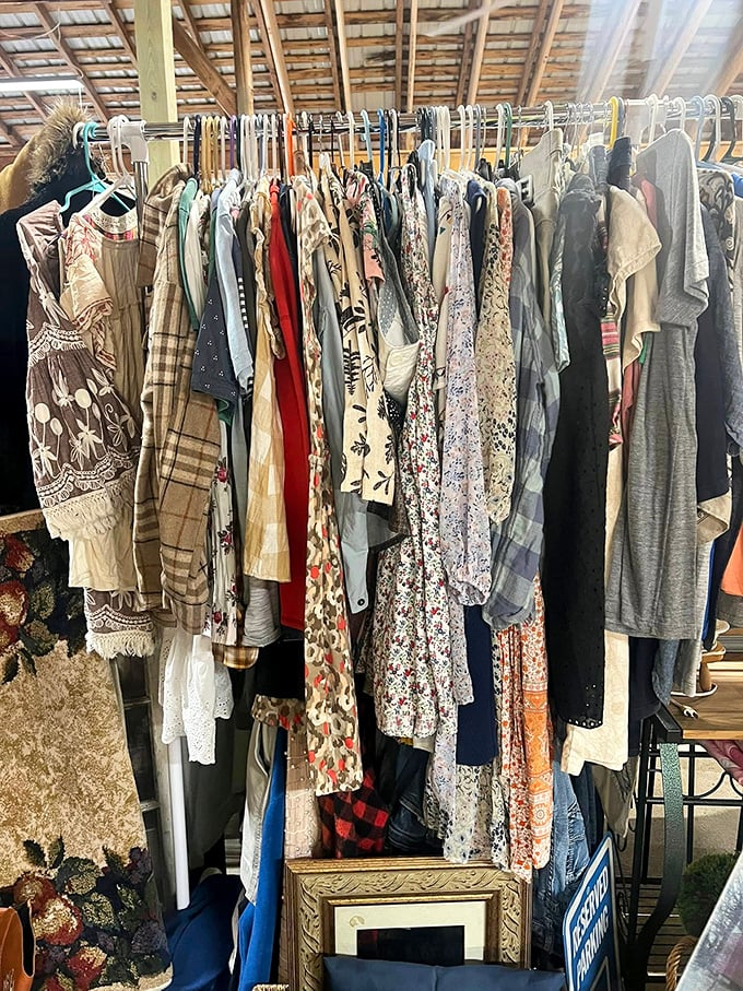 Fashion archaeology at its finest. Each garment on these packed racks tells a story&mdash;some from decades past, others just waiting for their next chapter..