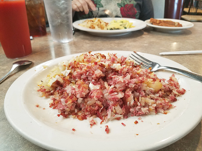 Corned beef hash that doesn't hide in a can. This hand-chopped masterpiece is what breakfast dreams are made of.