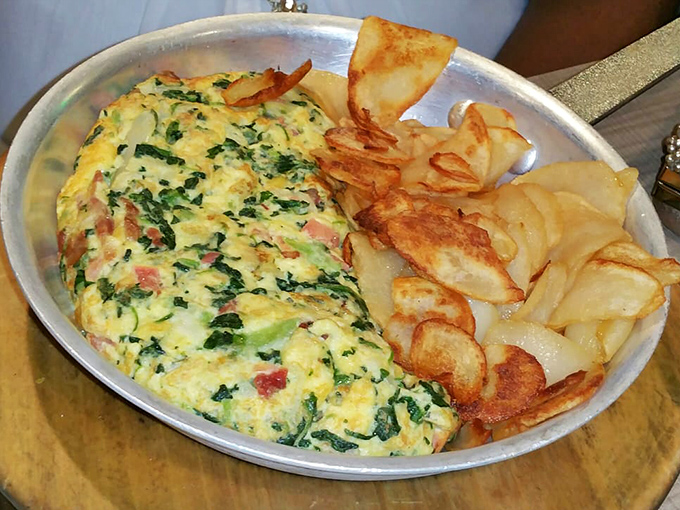 Omelets so fluffy they defy gravity. Those hash browns have achieved the holy grail: crispy exterior, tender interior, and zero regrets.