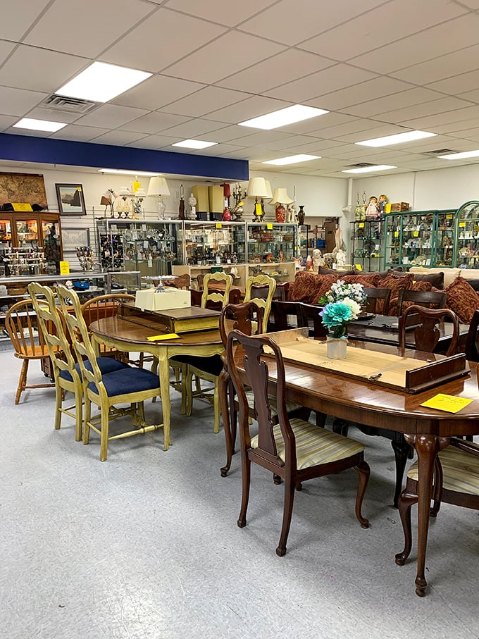 Dining tables that have hosted thousands of family meals now wait patiently for new families to create memories around them.