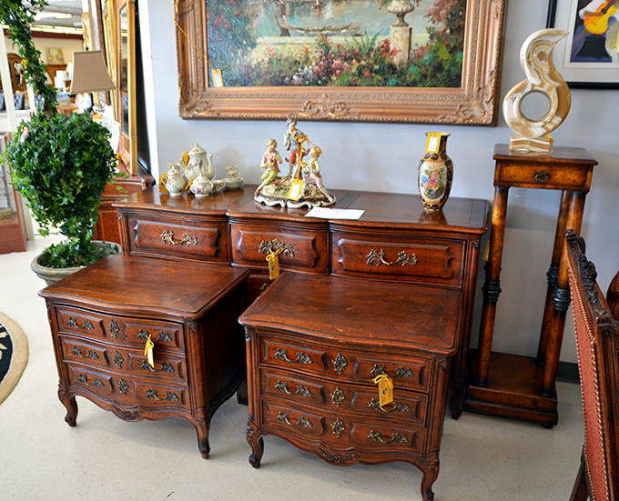 These French Provincial drawers have more curves than a coastal highway. Imagine the stories they could tell about their previous lives.