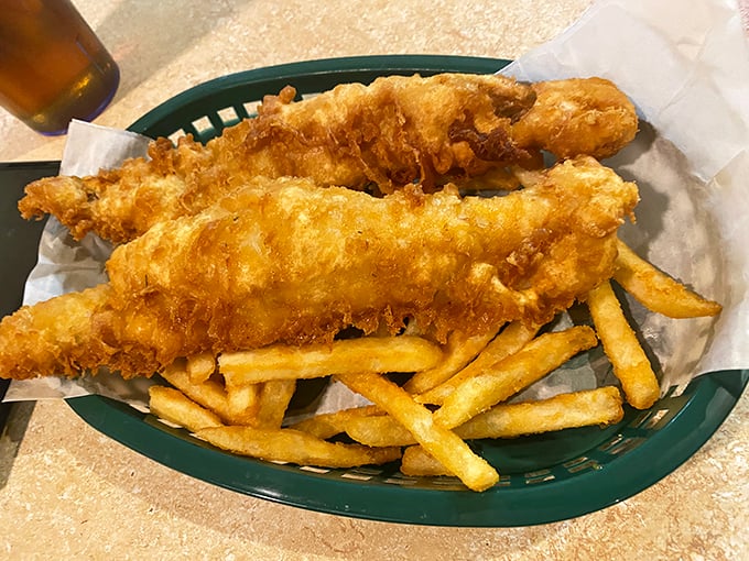 Golden-battered fish that shatters at first bite, paired with fries that could make a Brit homesick&mdash;this is comfort food elevated to an art form.