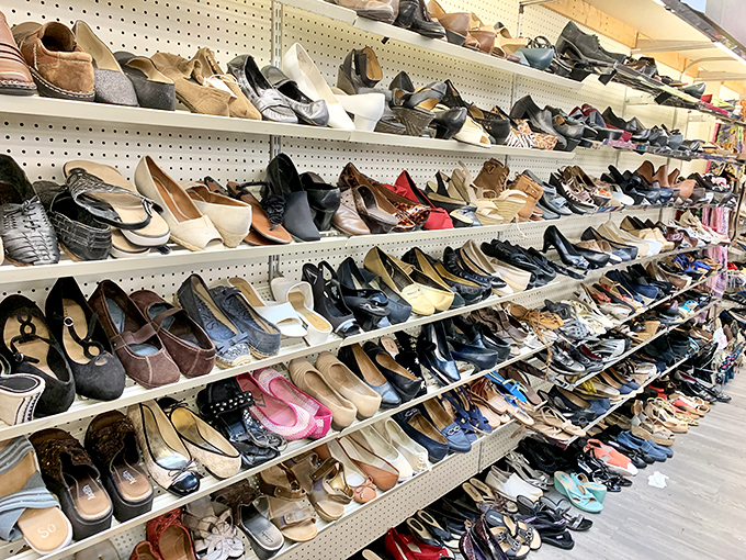 Shoe heaven exists, and it's organized by size – your feet will thank you later.