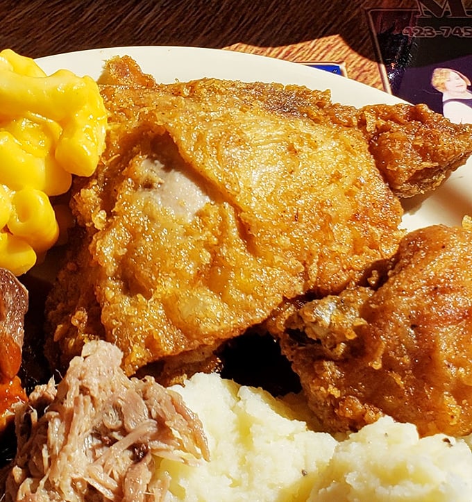 Crispy coating meets tender meat in this fried chicken that would make the Colonel tip his hat.