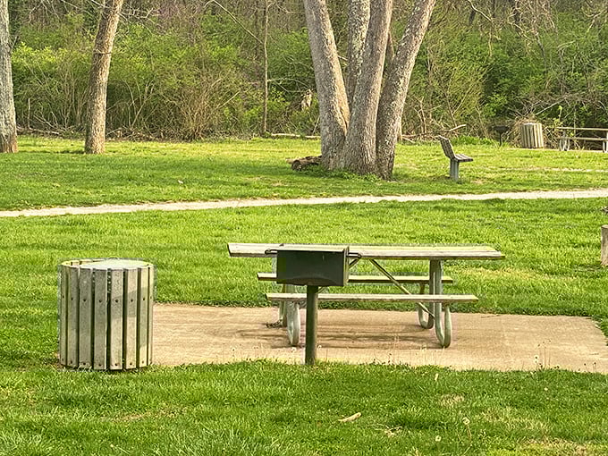 Simple pleasures await at the site's picnic area&mdash;where many a sandwich has been enjoyed with a side of historical appreciation.