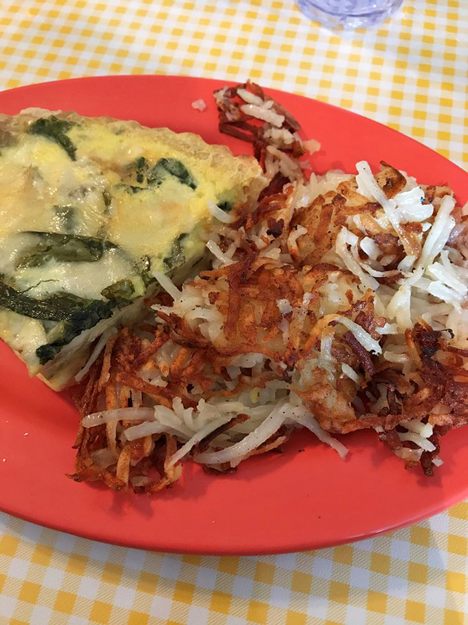 Hash browns that achieved the impossible dream: perfectly crispy exterior giving way to tender potato within. The breakfast equivalent of winning the lottery.