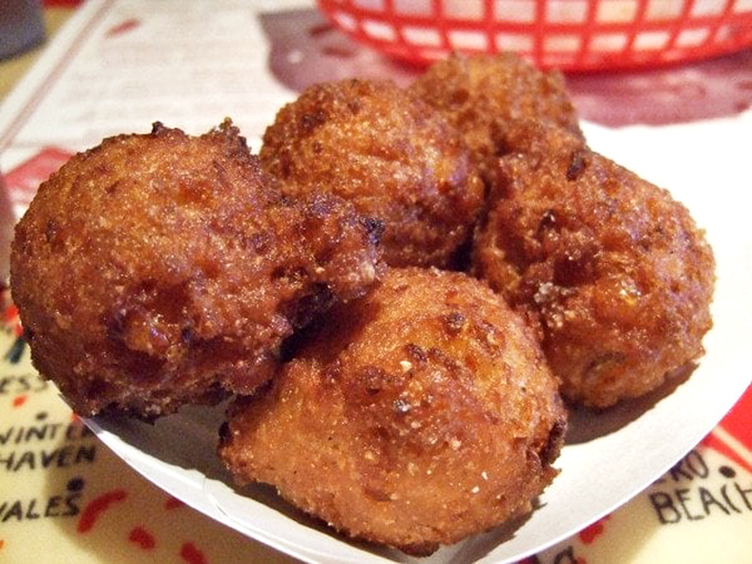These hush puppies aren't telling any secrets, but they're definitely causing spontaneous moments of deep-fried bliss.