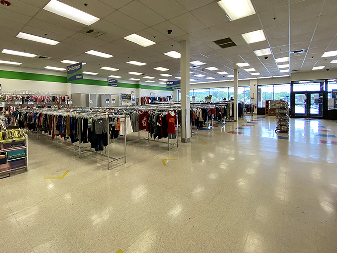 Wide aisles and organized chaos create the perfect hunting grounds. The thrill of the find keeps shoppers returning week after week.