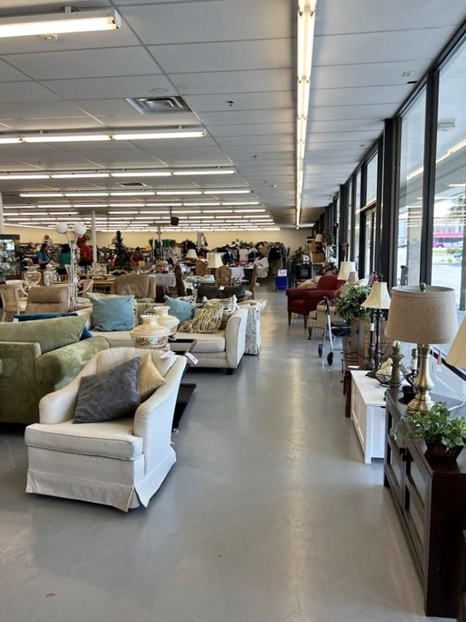 Wide aisles and endless possibilities – it's like a department store that time forgot, in the best way.