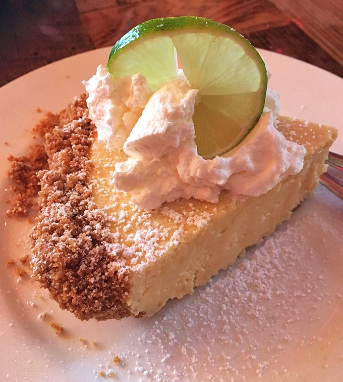 Key lime pie that strikes the perfect balance between sweet and tart. That graham cracker crust is the unsung hero of this Florida classic.