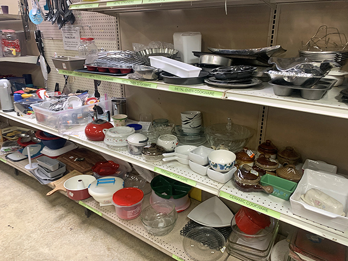 Kitchen essentials await their second act, ready to create new culinary memories in loving homes.