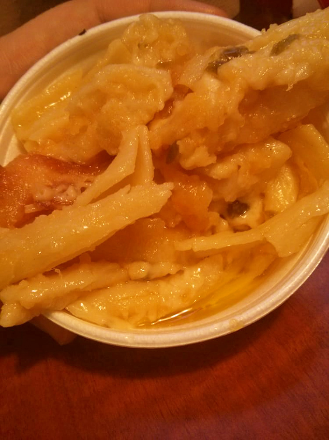 Mac and cheese that doesn't just hug your soul&mdash;it gives it a full-on bear embrace. Those crispy edges are where childhood memories and adult appreciation meet.