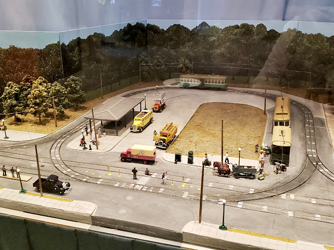A miniature trolley diorama captures a bygone era in perfect scale. This tiny transportation time capsule shows how trolleys shaped the neighborhoods our grandparents called home.