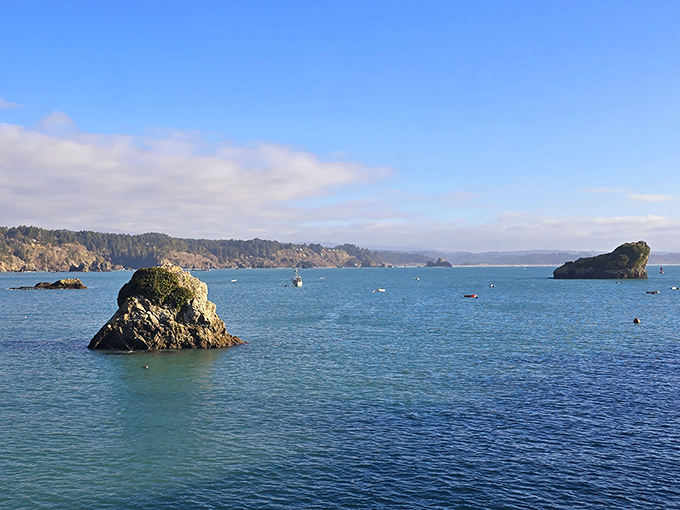 Sea stacks rise from the turquoise waters like nature's own sculpture garden &ndash; silent sentinels that have witnessed centuries of tides, storms, and sunsets.