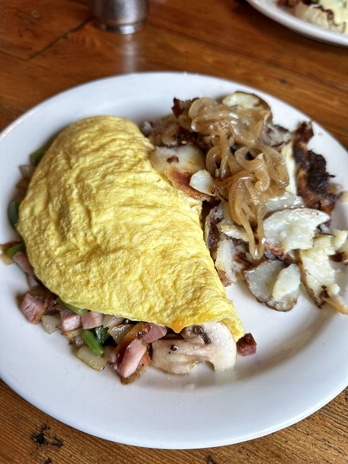 This omelet didn't just incorporate ingredients&mdash;it gave them asylum from a world that doesn't appreciate proper egg-to-filling ratios.