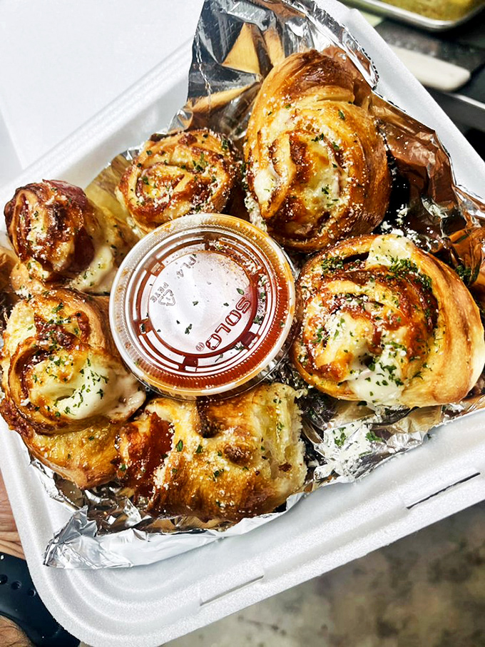 These pepperoni rolls look like little pillows of joy, ready to transport you straight to carb heaven.