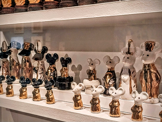 Delicate porcelain pieces transform ancient warfare into something your grandmother would proudly display.