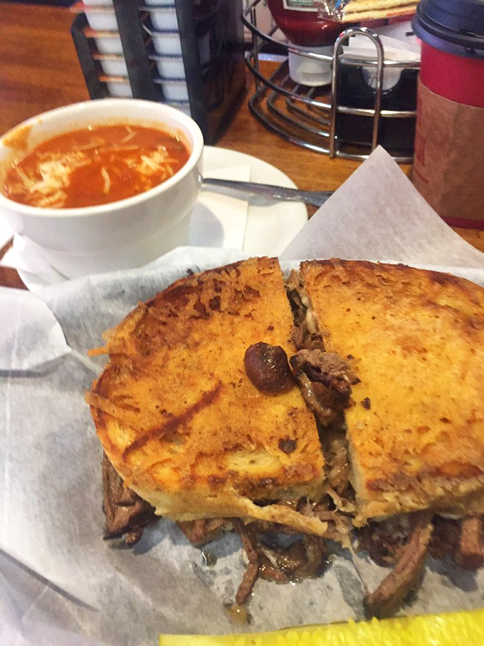 This pot roast melt doesn't just satisfy hunger; it reconciles you with Monday mornings and makes peace with the universe.
