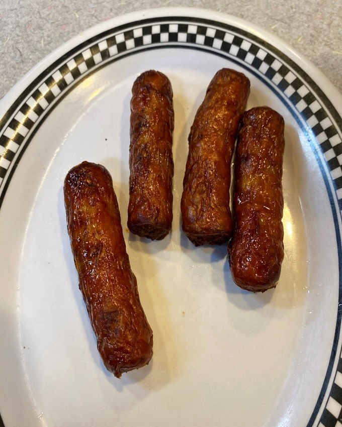 These sausage links aren't just breakfast meat&mdash;they're flavor torpedoes. Perfectly browned, juicy, and ready to complete your morning mission.