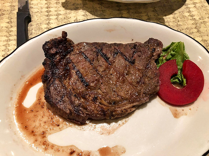 This sirloin could make a vegetarian question their life choices, perfectly grilled and unapologetically delicious.